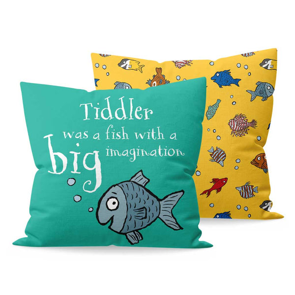 Tiddler Was a Fish With a Big Imagination Cushion – Gruffalo