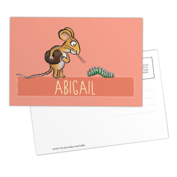 Pink Mouse Personalised Postcard Pack of 8 – Gruffalo