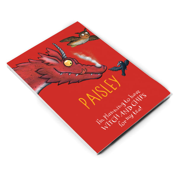 Red Dragon Room on the Broom Personalised A5 Notepad – Gruffalo